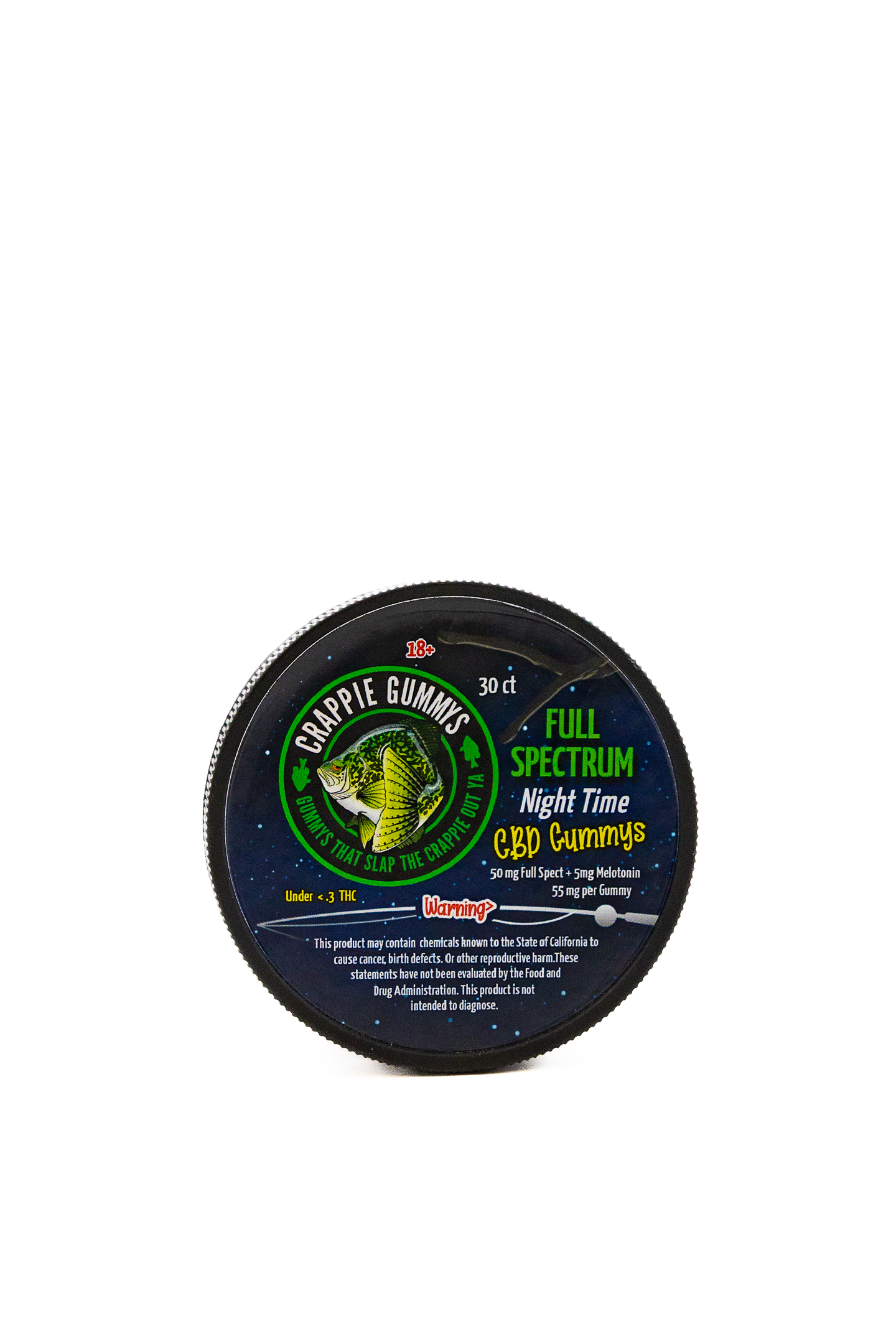 Full Spectrum – Night Time – CBD Gummies – Cherry (30/60ct) – Crappie ...